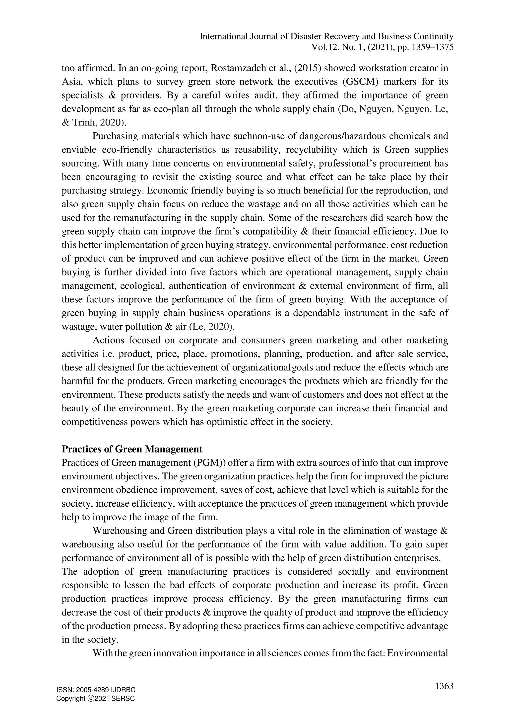 Impact of Green Supply Chain Management Practices on Environment ...