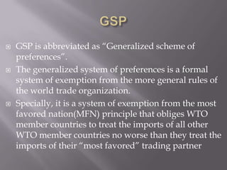 Impact of GSP plus status given by European union, on Pakistan | PPTX