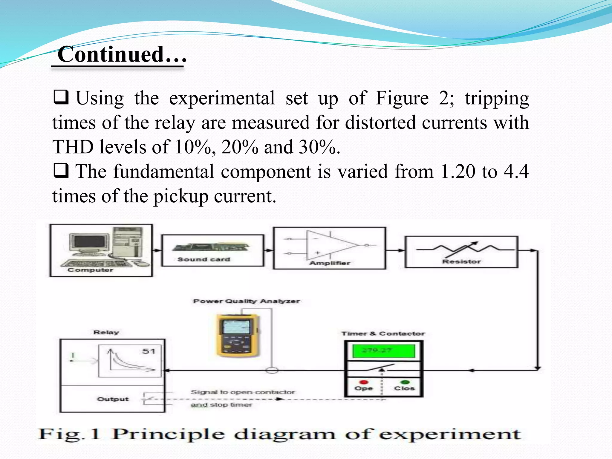 Impact of harmonics on tripping time of the relay | PPTX | Home ...