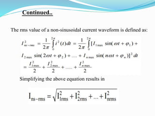 Impact of harmonics on tripping time of the relay | PPTX | Home ...