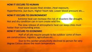 The Impact of Heat Wave related morbidity and death. | PPTX