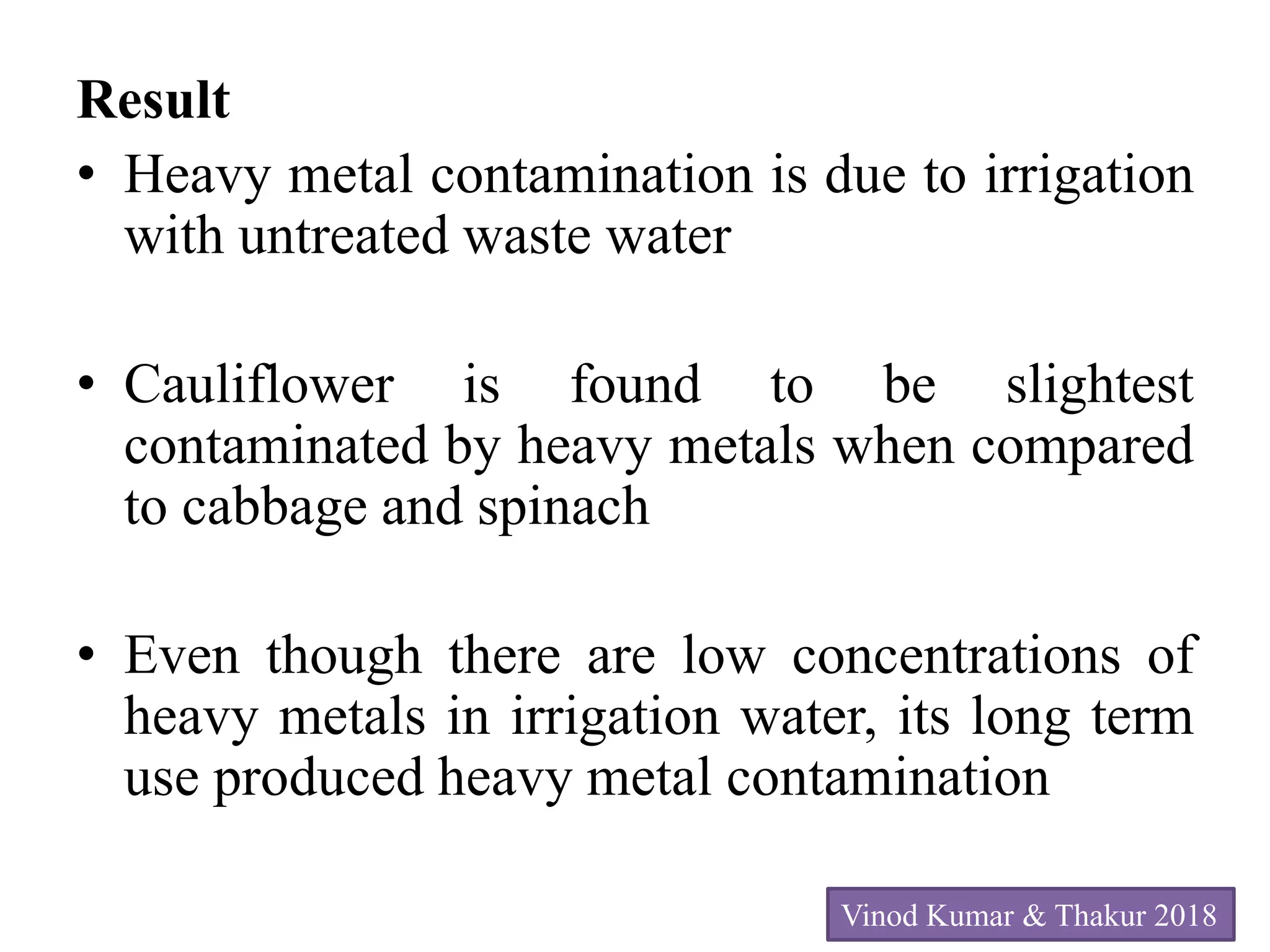 Impact Of Heavy Metals In Vegetable Crops | PPTX