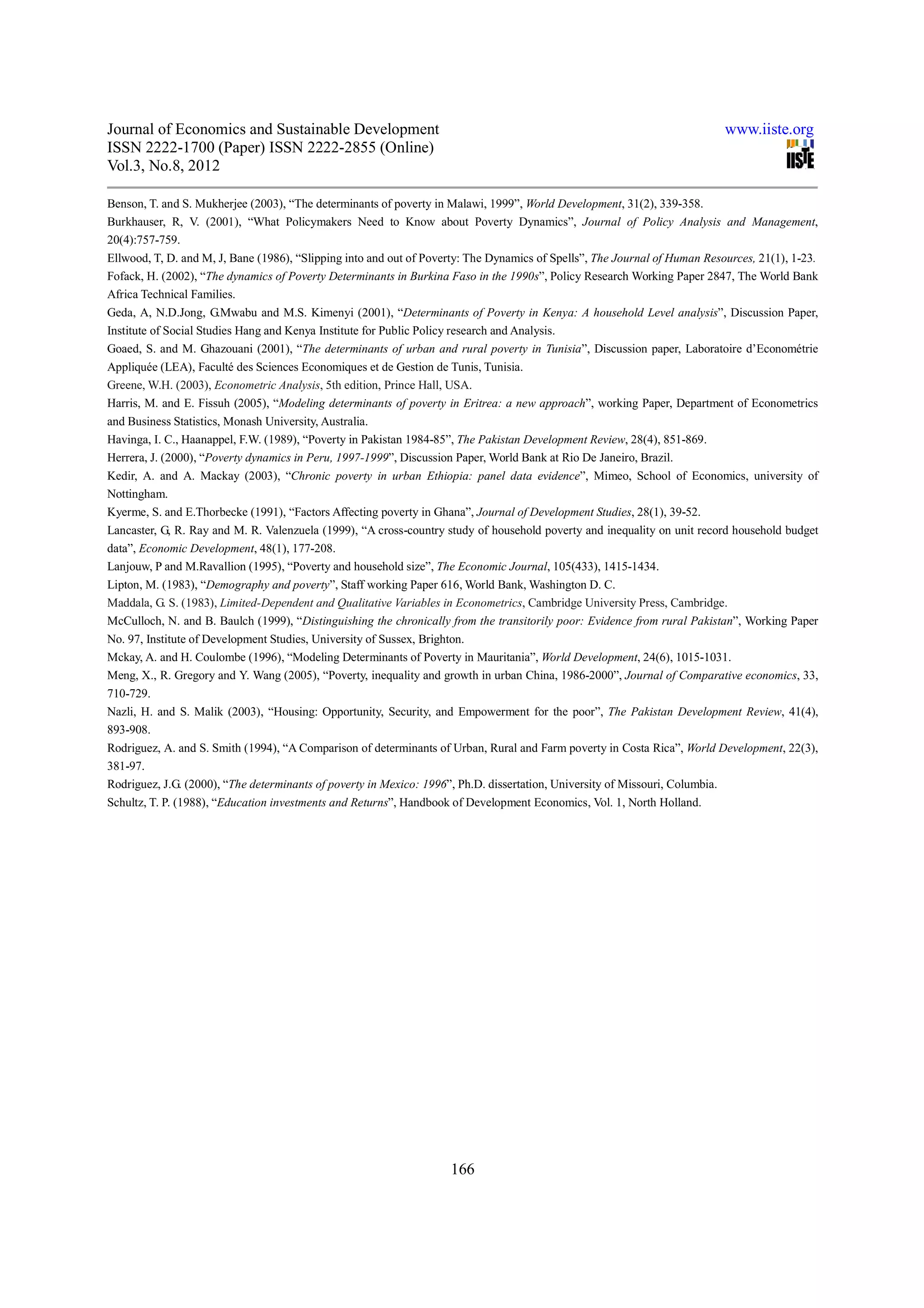 Impact of housing environment on poverty | PDF