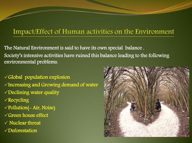 Impact of human activities on Environment | PDF | Environmental ...