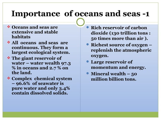 Impact of human activities on global marine environment | PPT ...