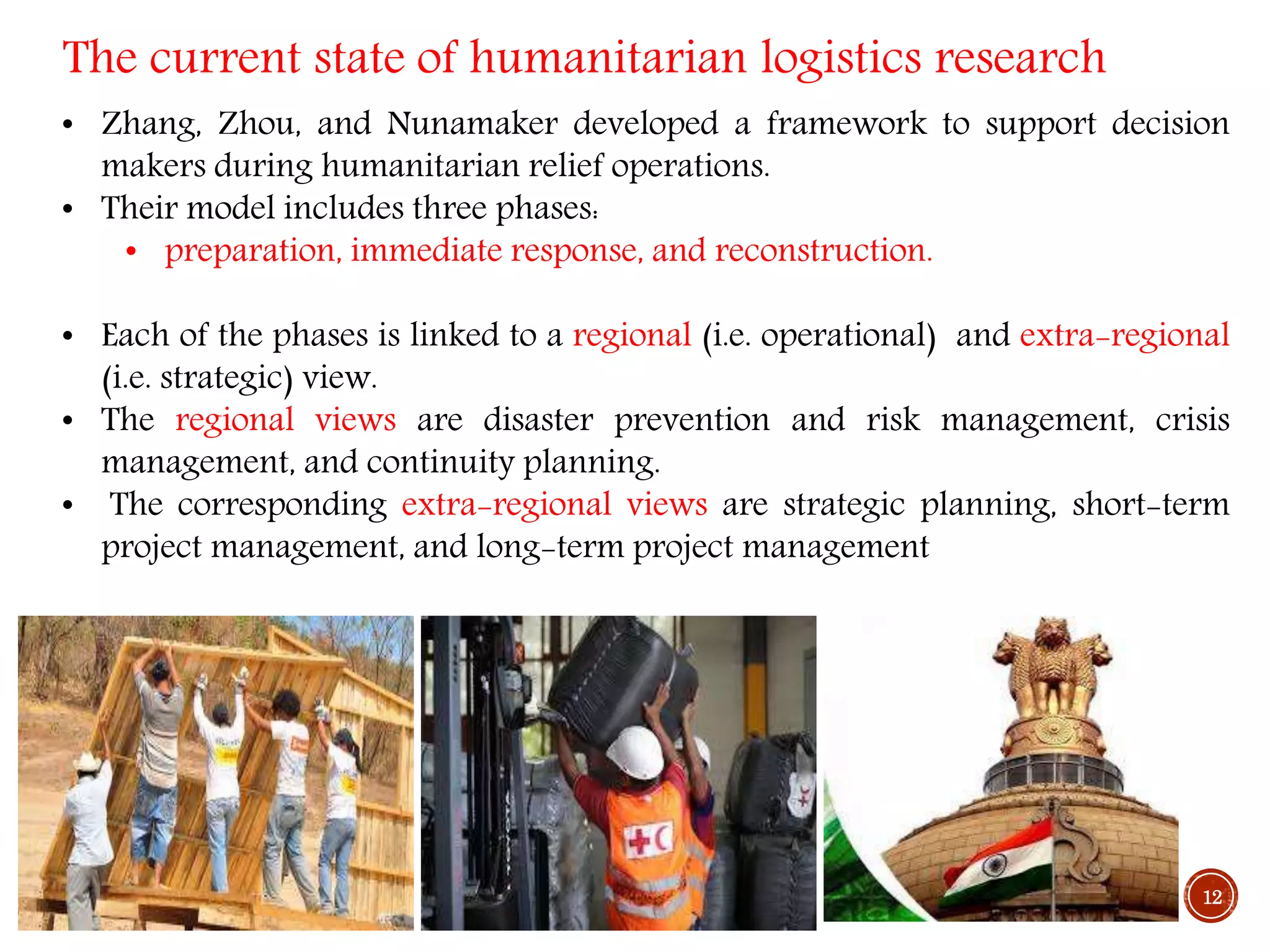 Impact of humanitarian logistics in disaster relief operations | PPTX