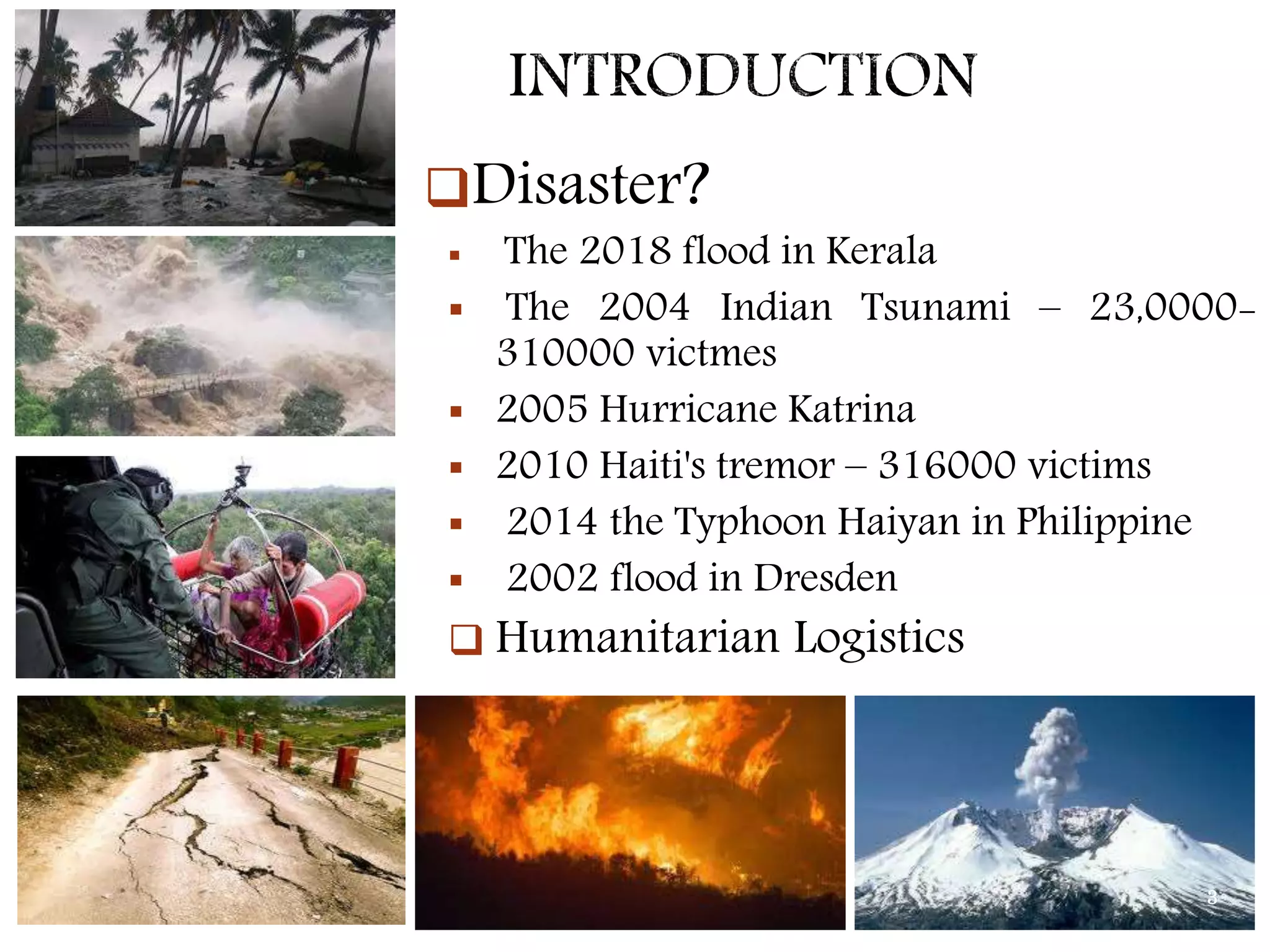 Impact of humanitarian logistics in disaster relief operations | PPTX