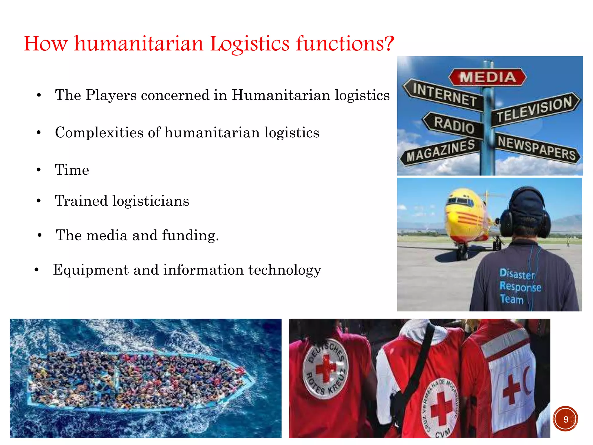 Impact of humanitarian logistics in disaster relief operations | PPTX