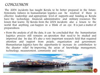 Impact of humanitarian logistics in disaster relief operations | PPTX