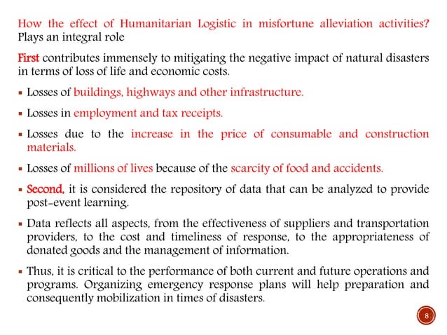 Impact of humanitarian logistics in disaster relief operations | PPTX ...