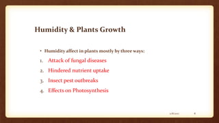 Impact of humidity on plant growth | PPTX