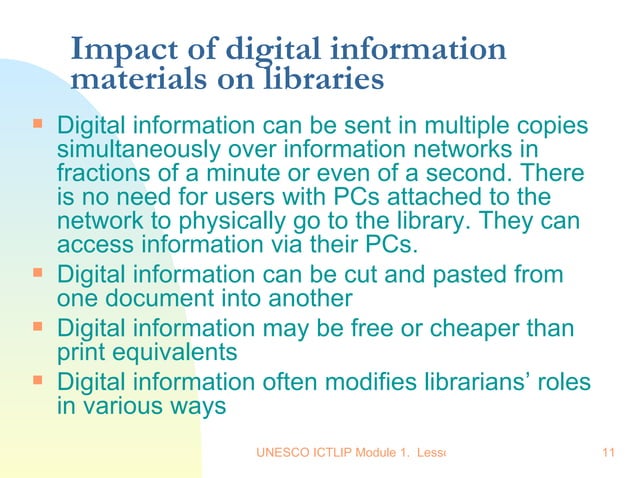 Impact Of Ict on libraries | PPT