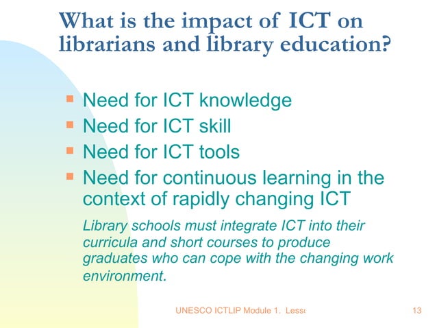 Impact Of Ict on libraries | PPT