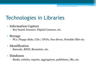 Impact of ICT on libraries | PPTX