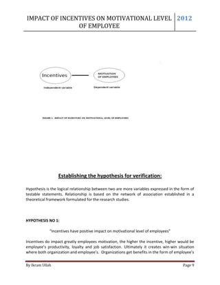 Impact of incentives on motivation level of employee (2) | DOCX