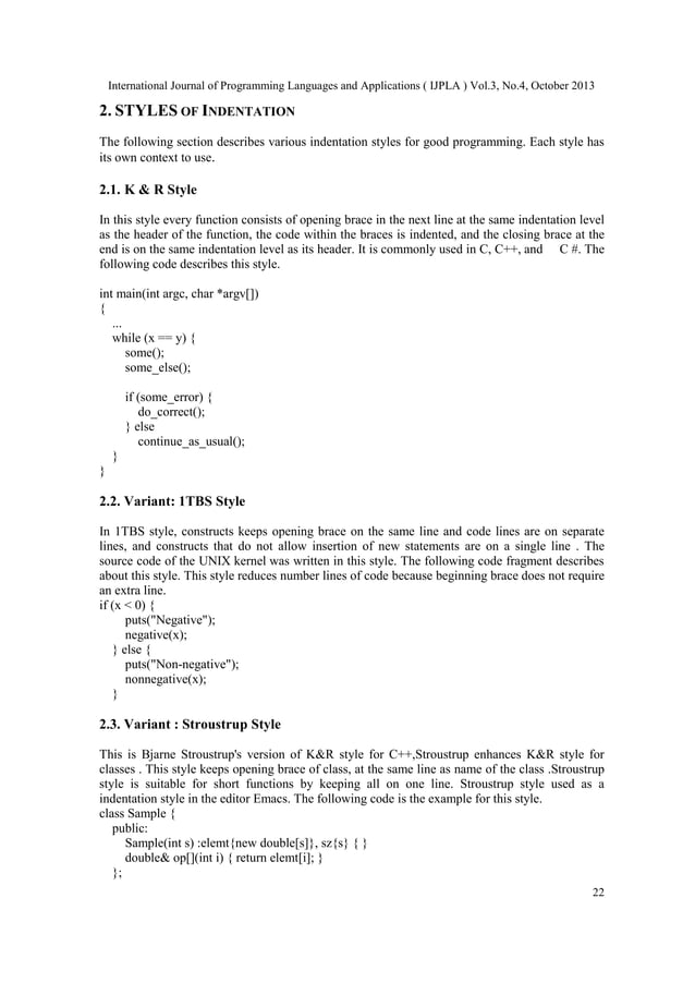 Impact of indentation in programming | PDF | Programming Languages | Computing