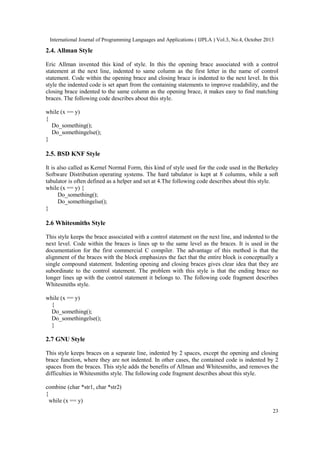 Impact of indentation in programming | PDF