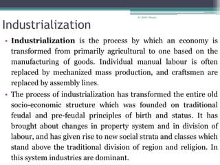 Impact of industrialization and urbanization on social life of workers ...