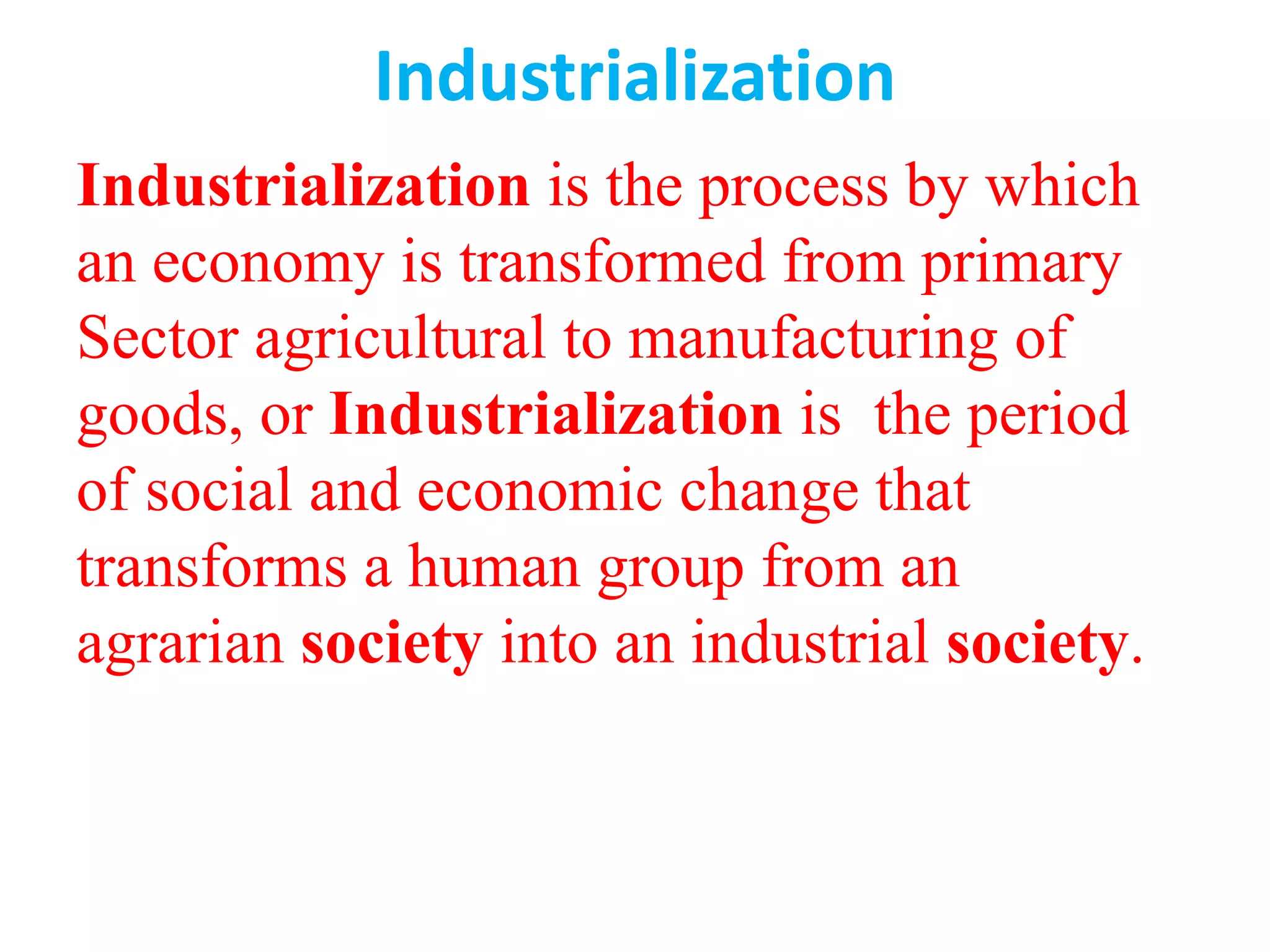 Impact of industrialization on society | PDF