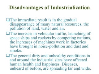 Impact of industrialization on society | PDF