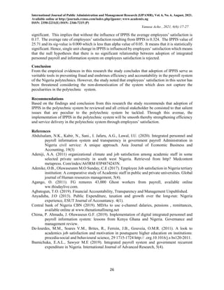 Impact of integrated personnel payroll information system on employees ...