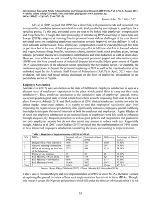 Impact of integrated personnel payroll information system on employees ...