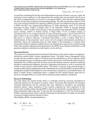 Impact of integrated personnel payroll information system on employees ...