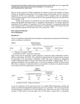 Impact of integrated personnel payroll information system on employees ...