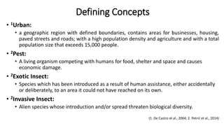 Impact of invasive insects on urban area | PPTX
