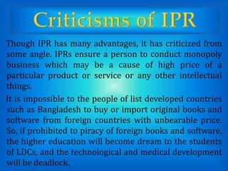 Impact of IPR slide by Moez Al Azim Ansary | PPTX | Business | Business ...