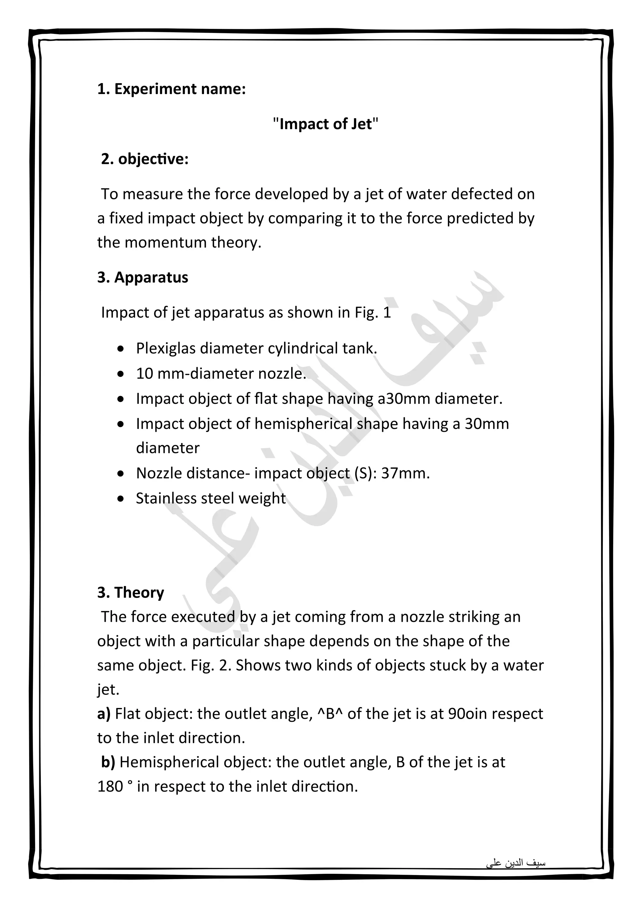 Impact of jet | PDF