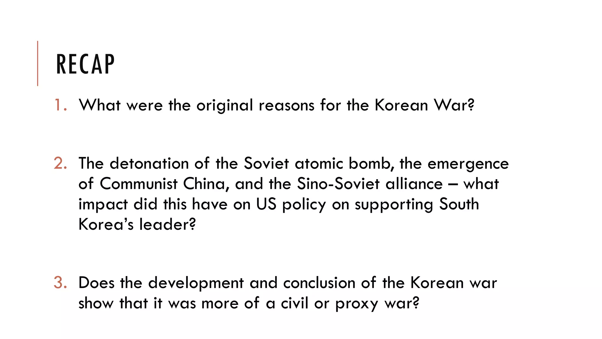 Impact of Korean War on the Cold War | PDF