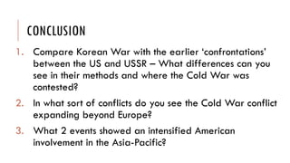 Impact of Korean War on the Cold War | PDF | Defense Industry | Industries