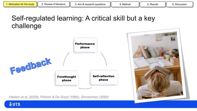 Impact of learning analytics feedback on self regulated learning | PPTX | Education industry ...