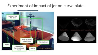 Impact of jet on a fixed curved plate | PPTX
