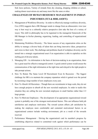 Impact of lpg on human resource department a case study of Indian ...