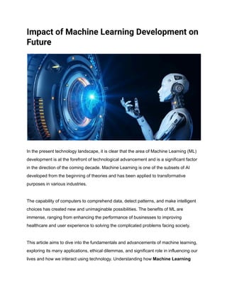 Impact of Machine Learning Development on Future.pdf