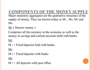 Impact of macro economic factors on money supply | PPTX