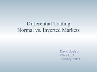 Impact of market structure on differential trading | PPT