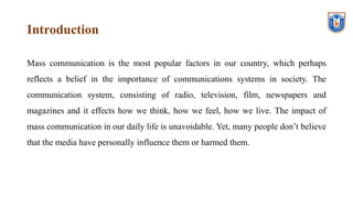 Impact of mass communication in bangladesh | PPTX