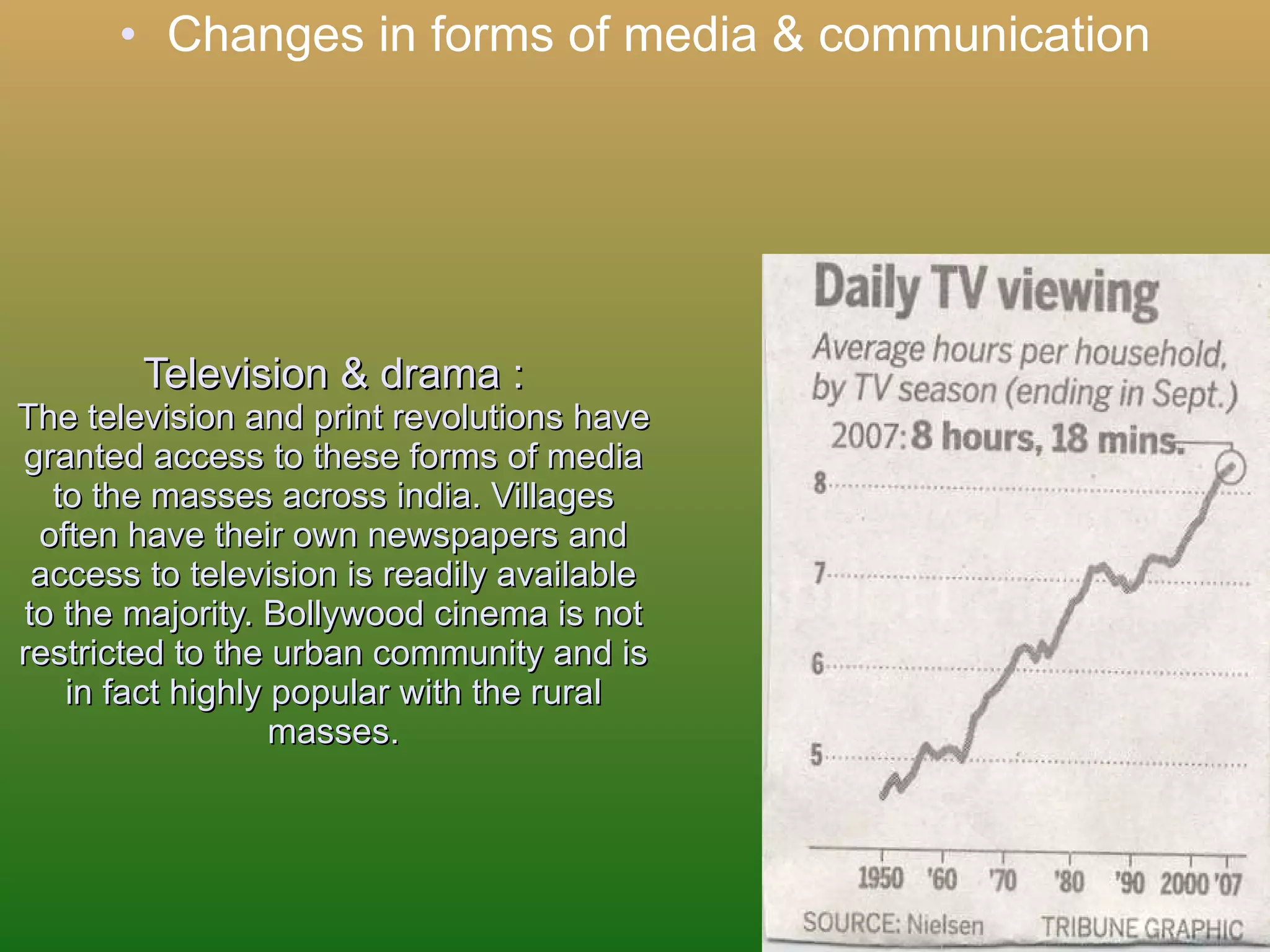 Impact of mass media on culture | PPT