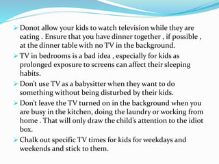 Impact of Media on Children | PPTX