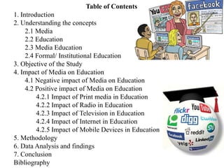Impact of media on education | PPTX