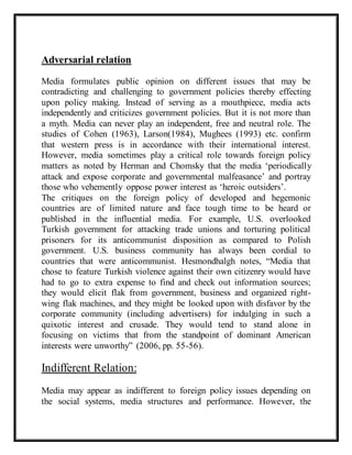 Impact of media on foreign policy | DOCX