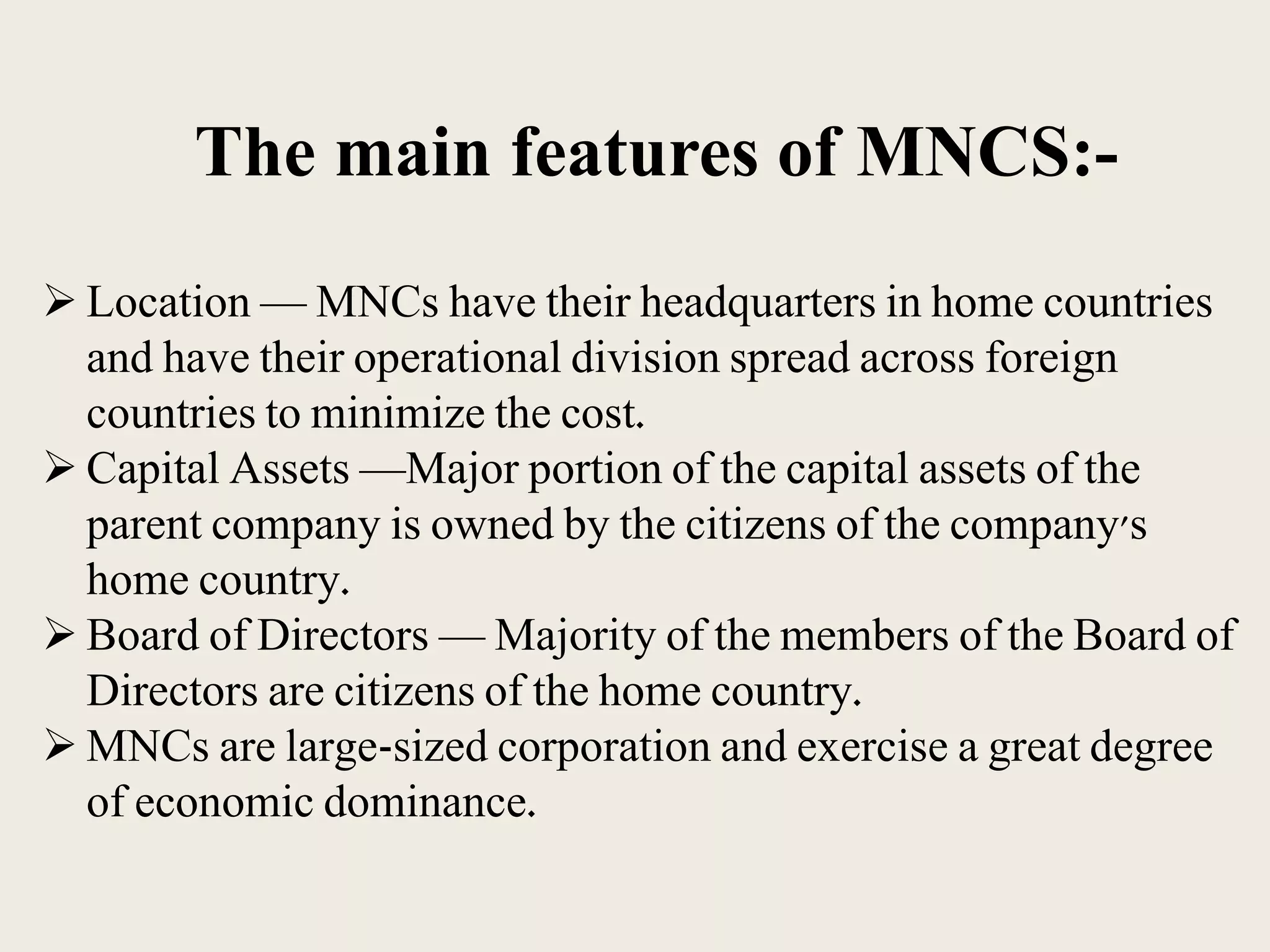 Impact of mnc in india | PPTX
