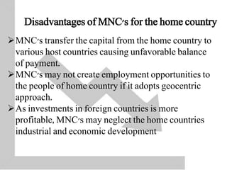 Impact of mnc in india | PPTX