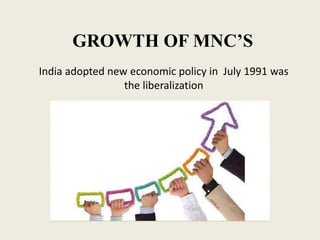 Impact of mnc in india | PPTX