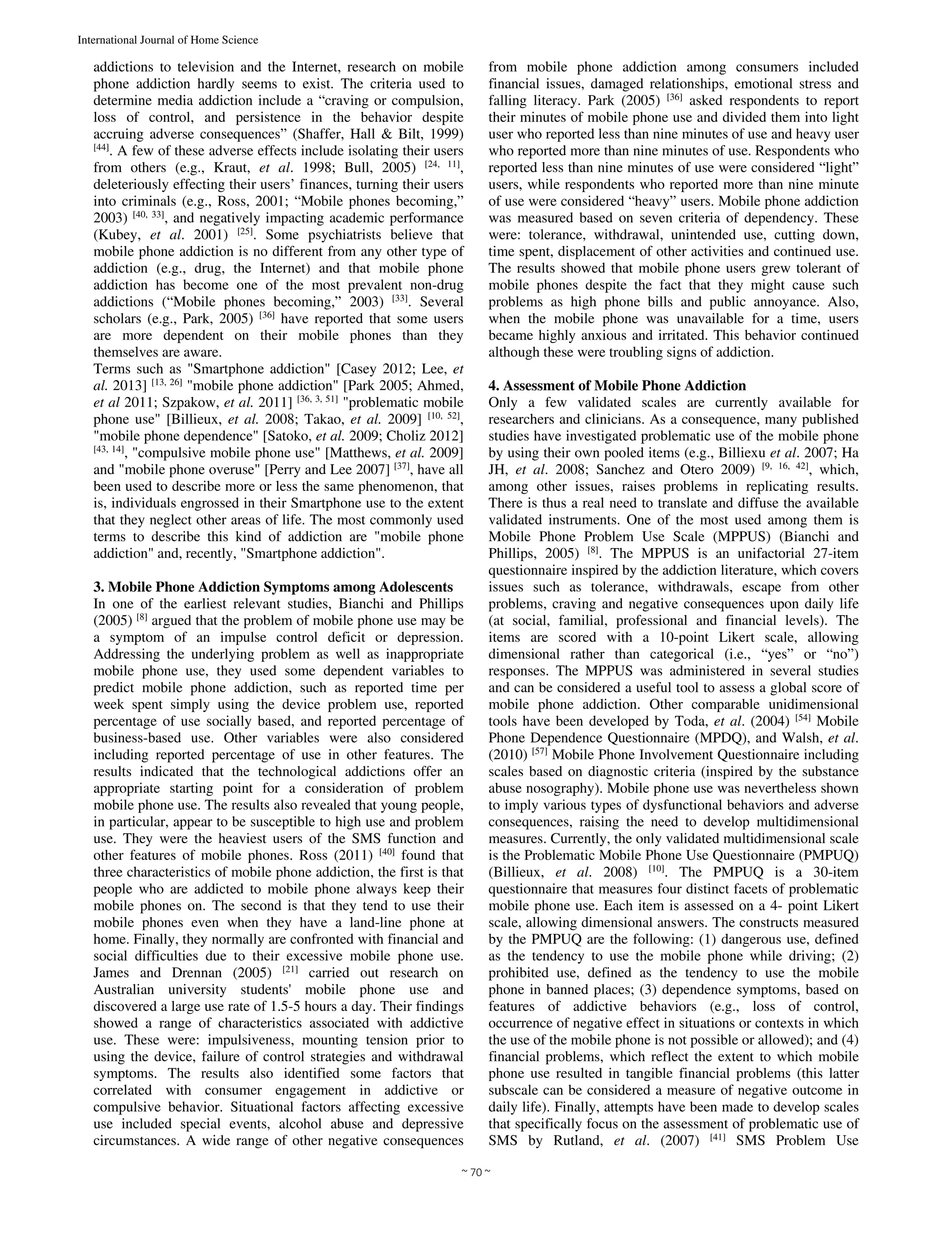 Impact Of Mobile Phone Addiction On Adolescent S Life A Literature ...