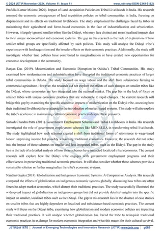 Impact of Modern Economic Policies on Traditional Economic Practices of ...