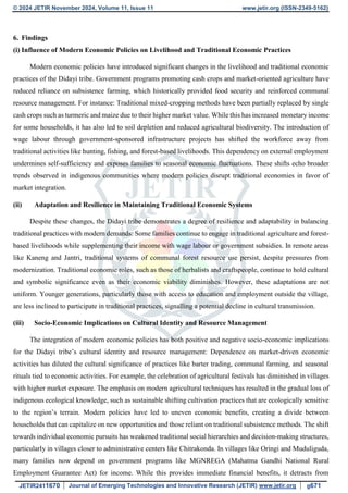 Impact of Modern Economic Policies on Traditional Economic Practices of ...